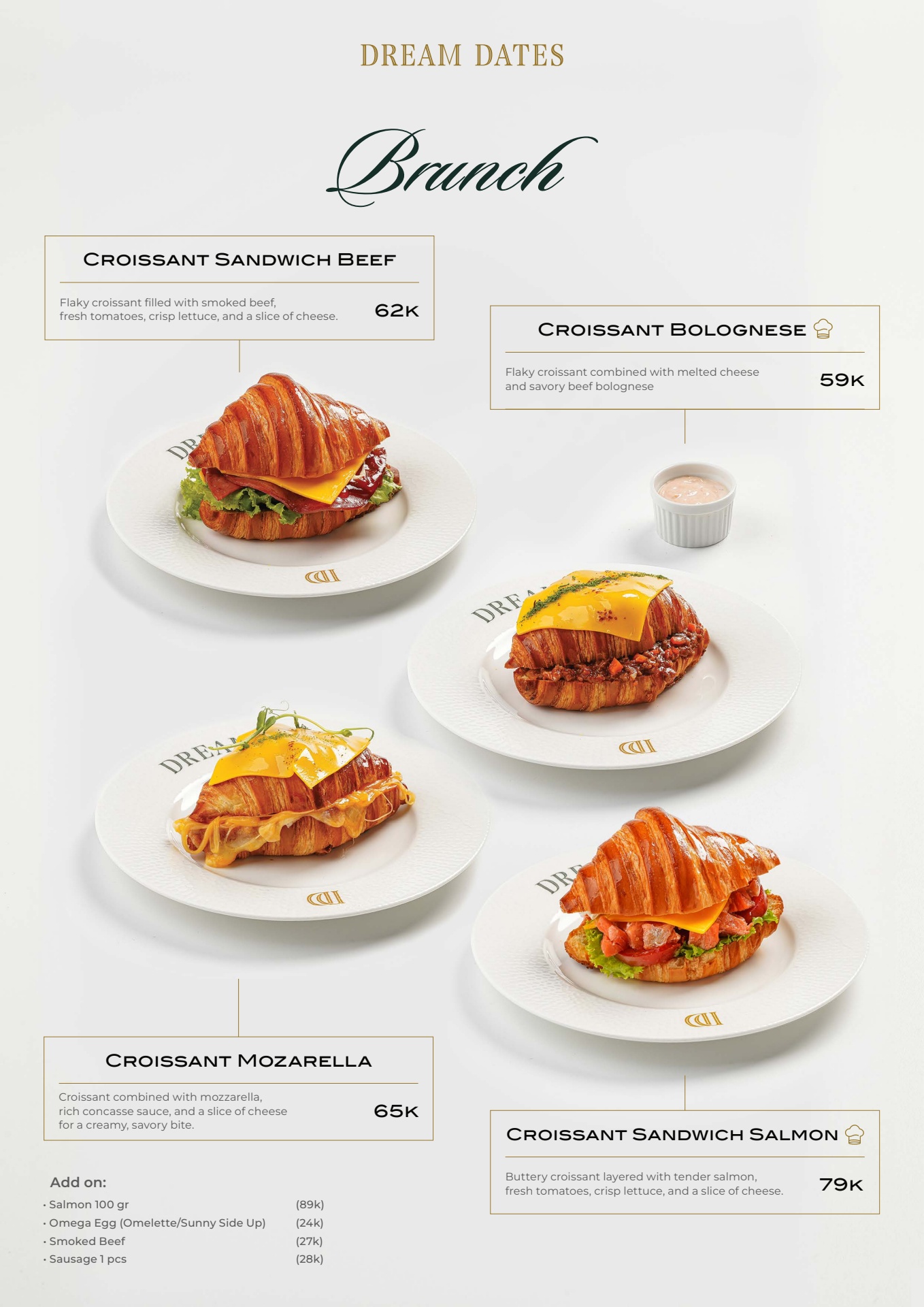 menu dream dates 2026 2